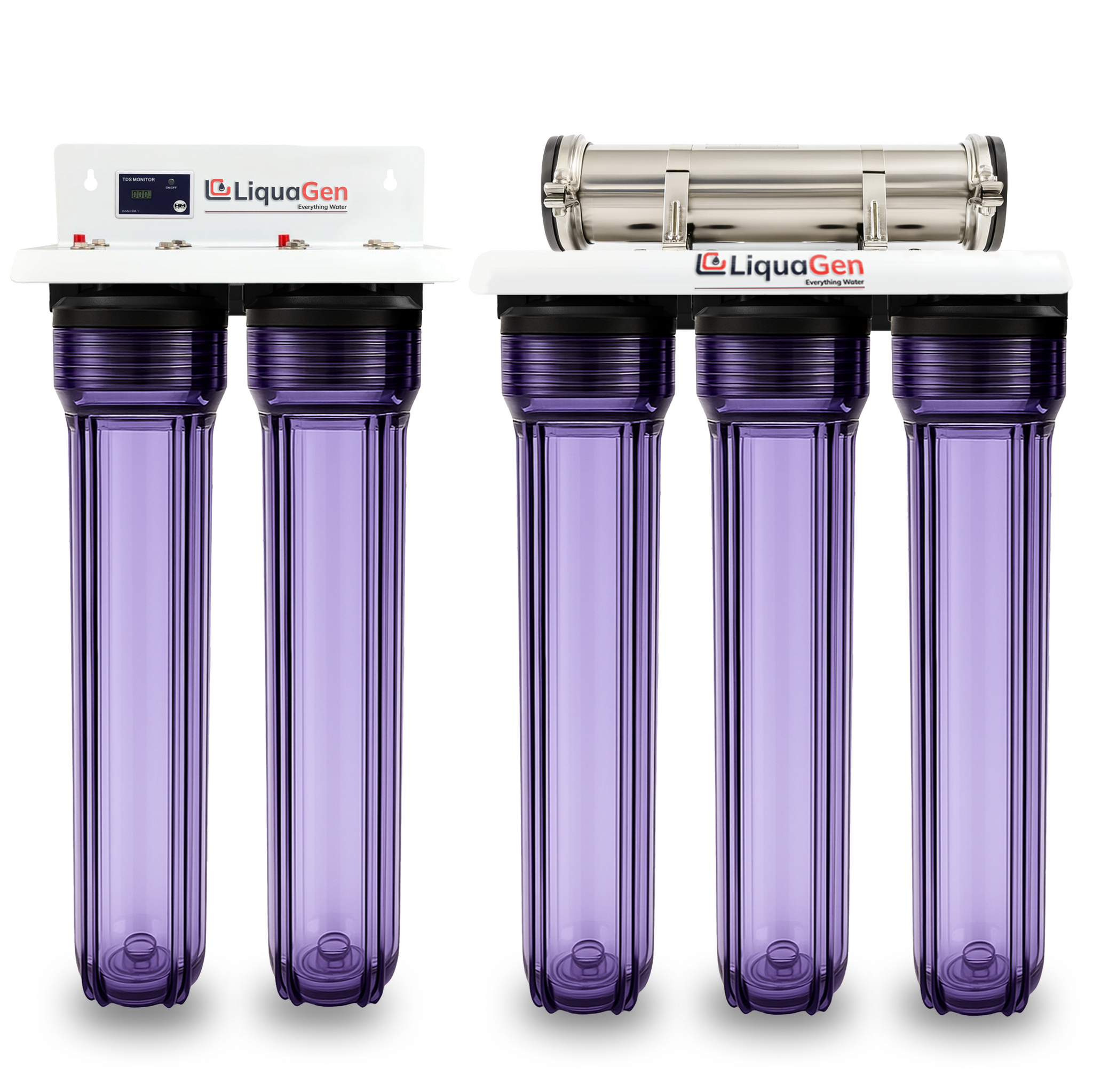 Hydroponics RO/DI System 600 GPD 2.5"x20" | 6 Stage Filtration