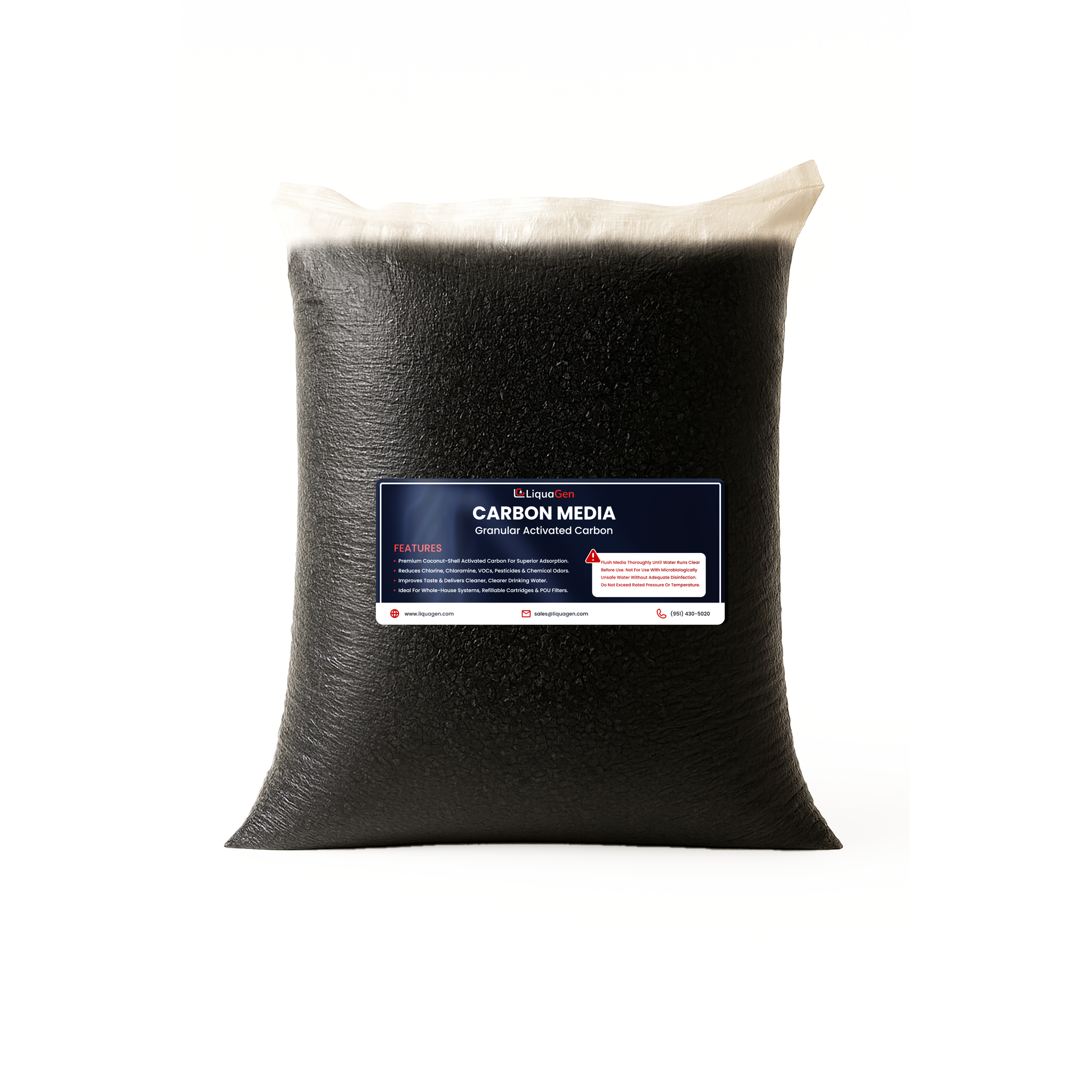 Granular Activated Coconut Shell Carbon (GAC) Media – 1 Cubic Foot | 8